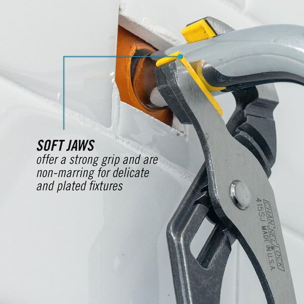 Channellock 10 in. Soft Jaw Tongue and Groove Plier 415SJ - The Home Depot