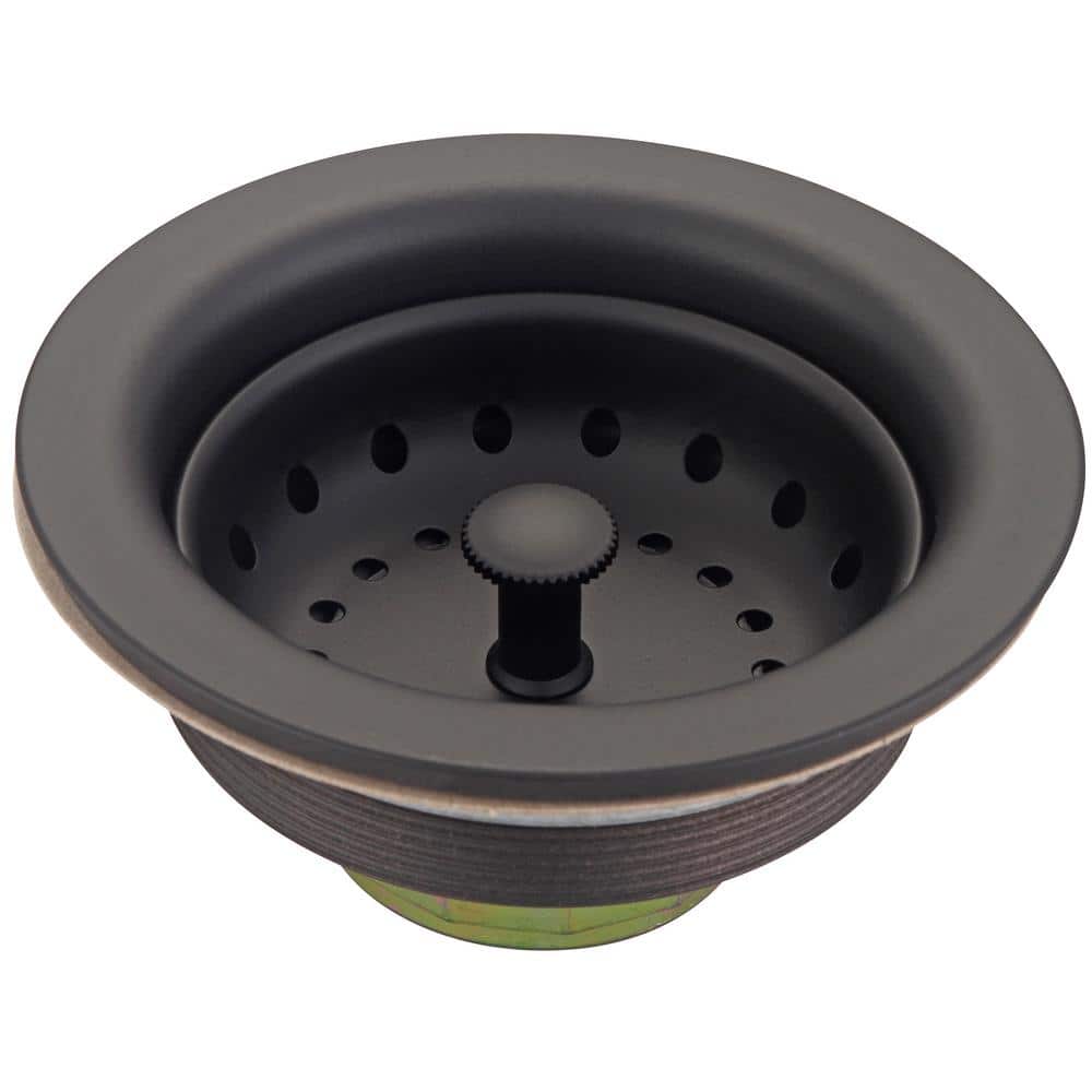 OLYMPIA 4.8 in. W Grid Kitchen Sink Drainin Matte Black ACS-300100-MB ...