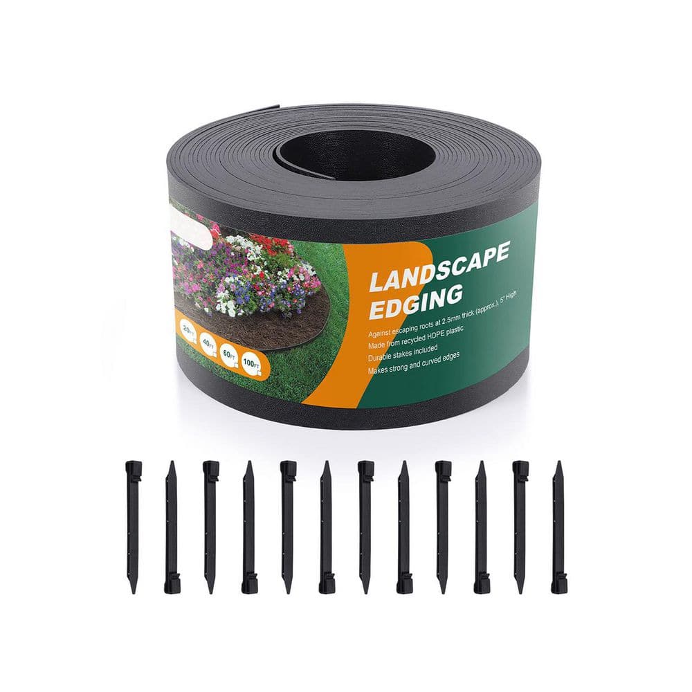 Justincity 40L x 5H x 240in. ft. Flexible UV Treated Anti-Termite Black ...