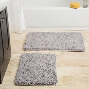 Lavish Home Orange 6-Piece Chenille Bath Mat Set 67-18-O-3 - The Home Depot
