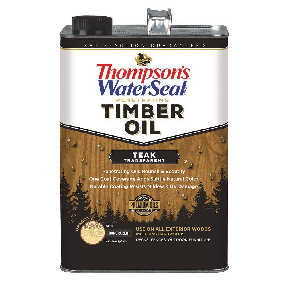 Thompson's WaterSeal 1 gal. Transparent Teak Penetrating Timber Oil ...