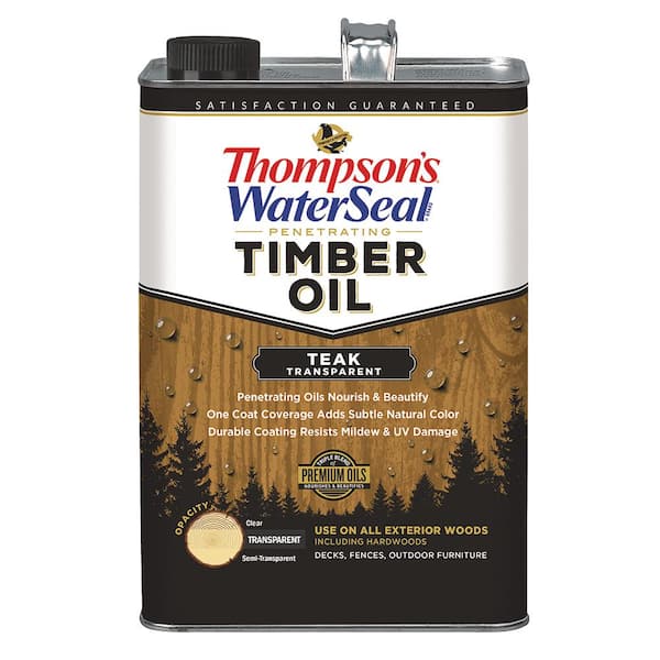Thompson's WaterSeal 1 gal. Transparent Teak Penetrating Timber Oil ...