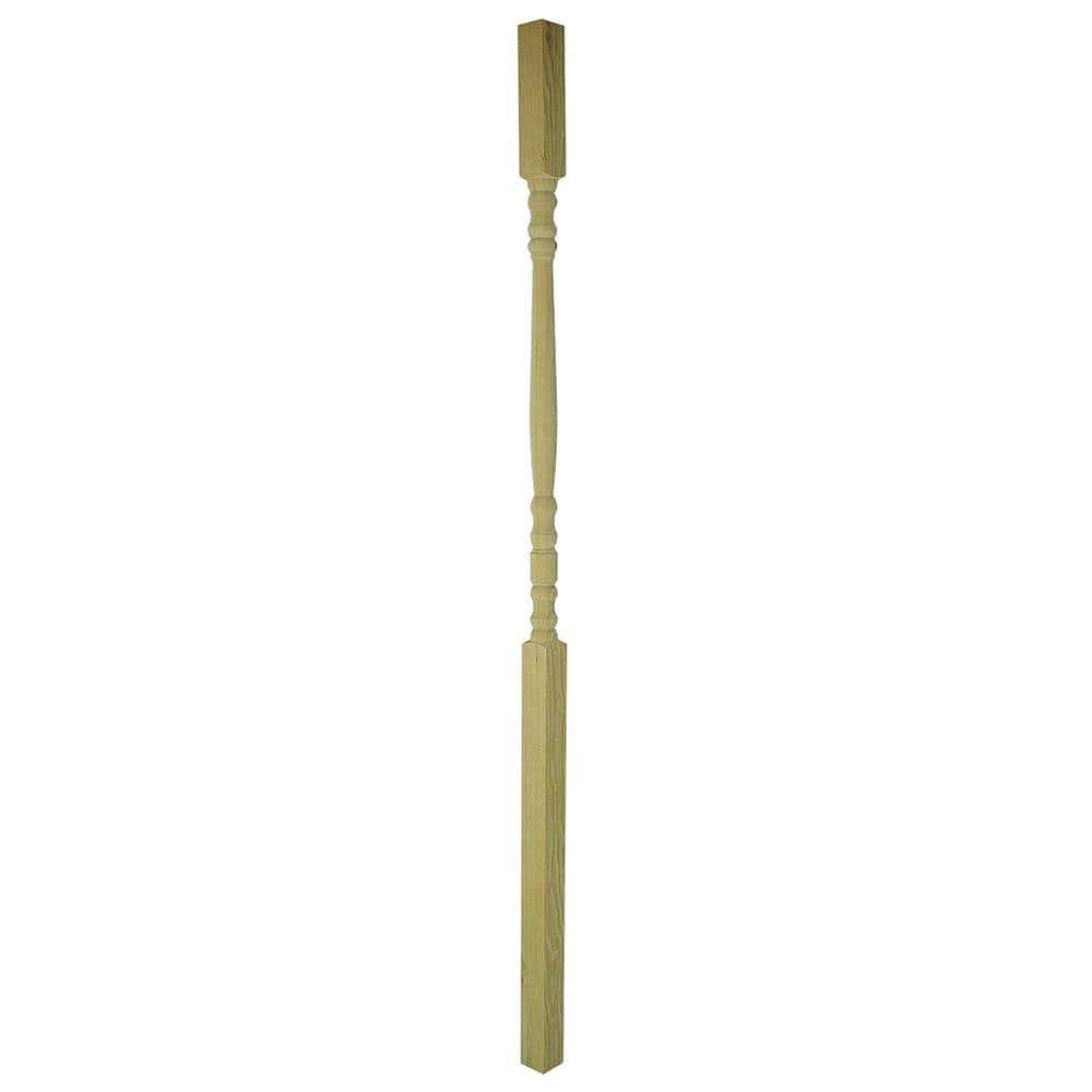 EVERMARK Stair Parts 41 in. x 1-1/4 in. 5205 Unfinished Hemlock Square ...