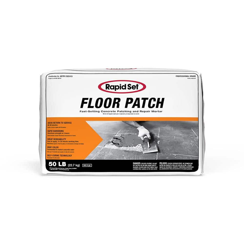 Rapid Set 50 lb. High-Performance Floor Patch and Repair Mortar for ...