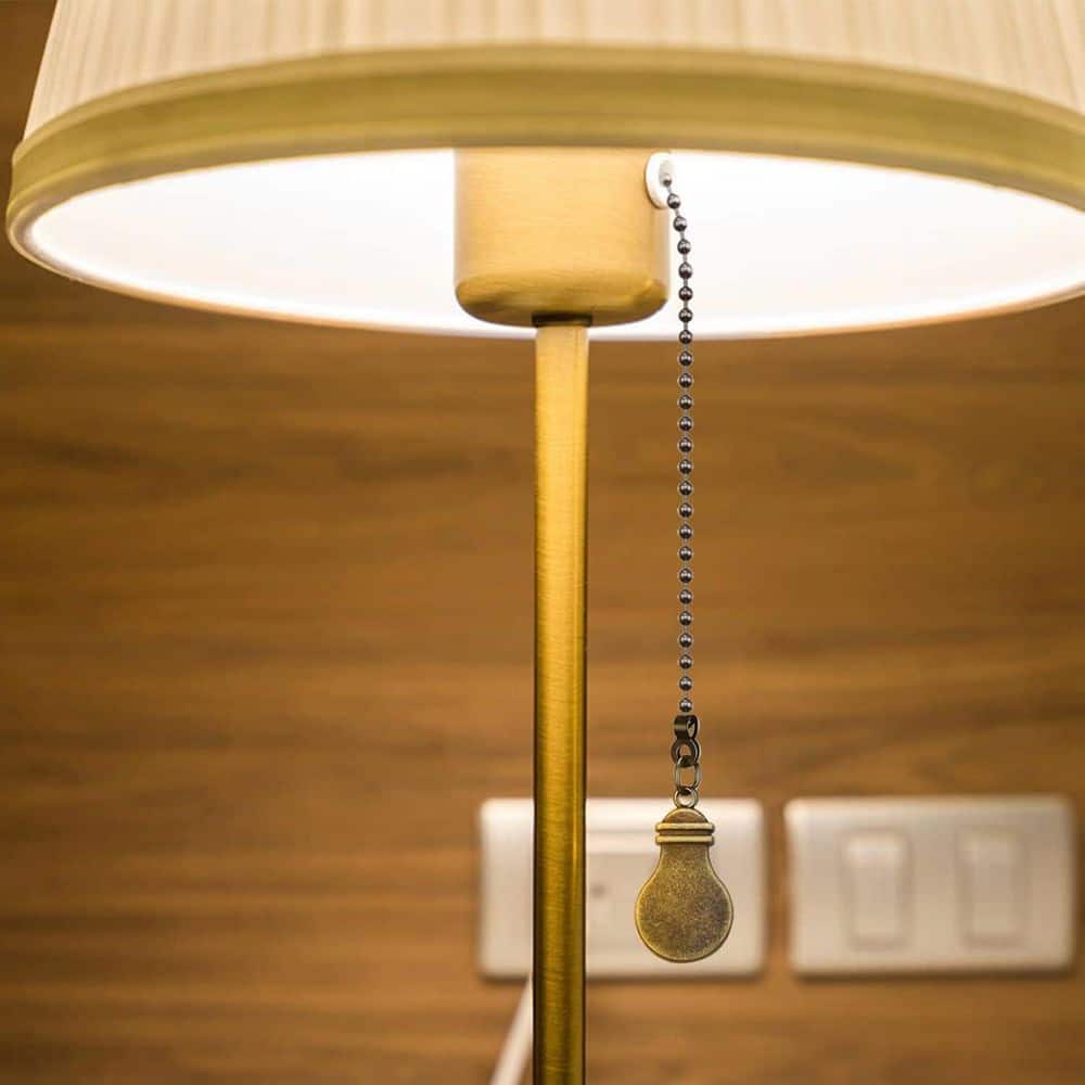 phyfalip 12 in. Bronze Ceiling Fan Pull Chains with Connector 2-Pack ...
