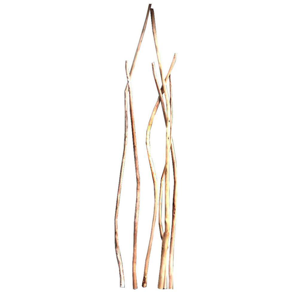 MGP 48 in. x 58 in. H Highly Curved Teak Wood Pole TLP-4-HC - The Home ...