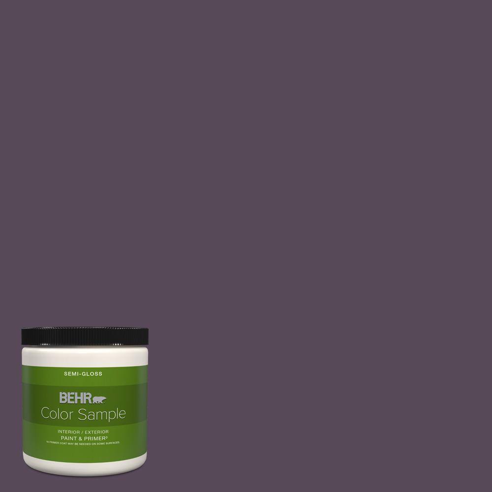 BEHR PREMIUM PLUS 8 oz. #M100-7 Deep Merlot Semi-Gloss Interior ...