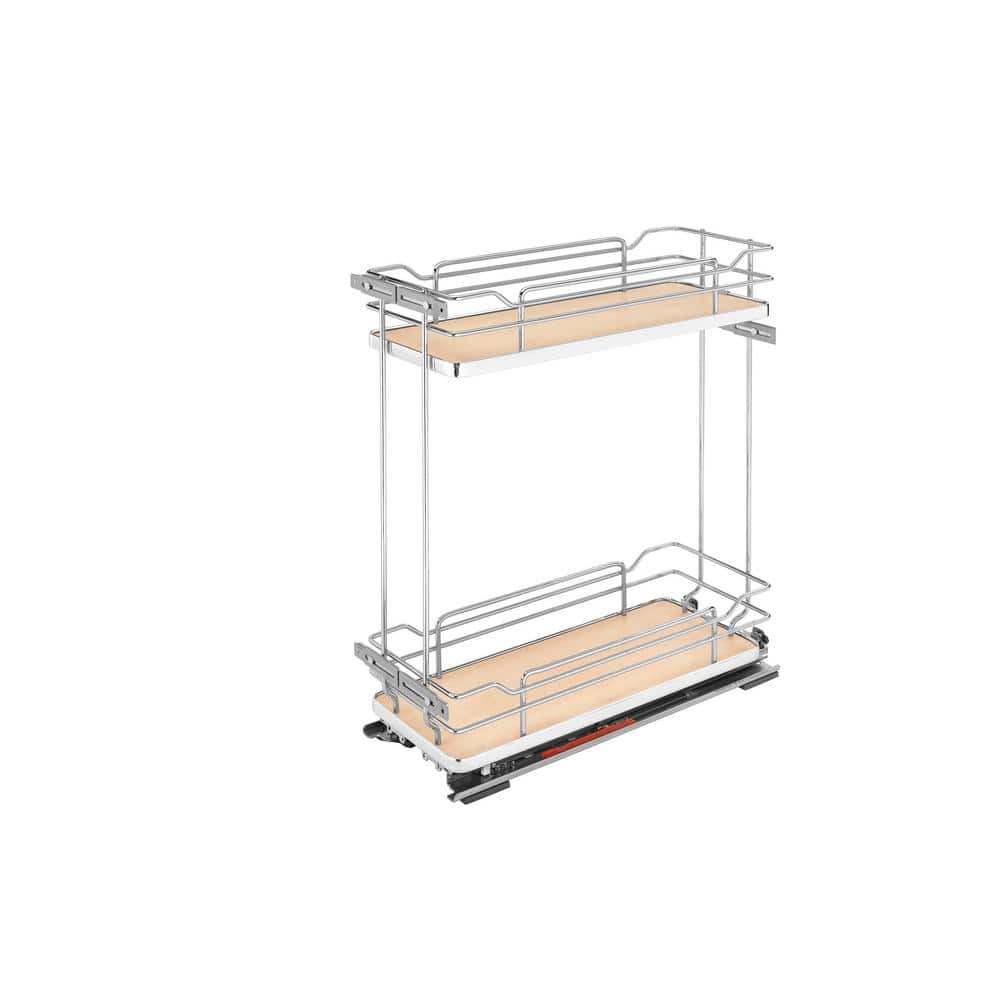 Rev-A-Shelf 21 in. H x 8.38 in. W x 22.38 in. D Two-Tier Pull-Out Maple ...