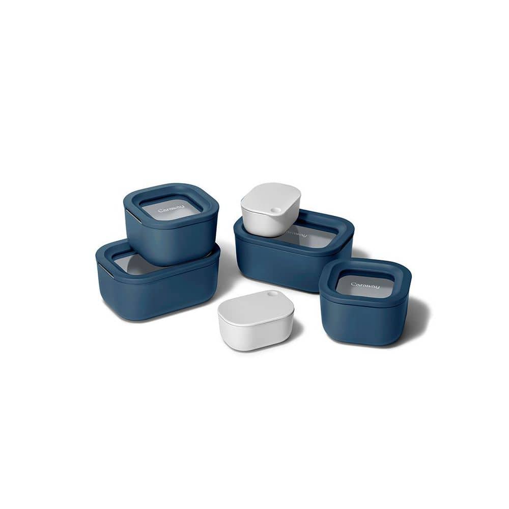 CARAWAY HOME Mini Food Storage Set with Storage Navy KW-MNST-102 - The ...