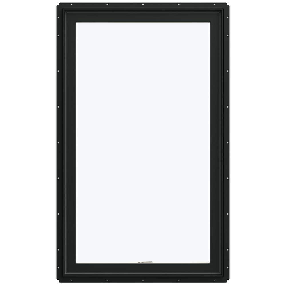JELD-WEN 36 in. x 54 in. W-5500 Left-Hand Casement Wood Clad Window ...