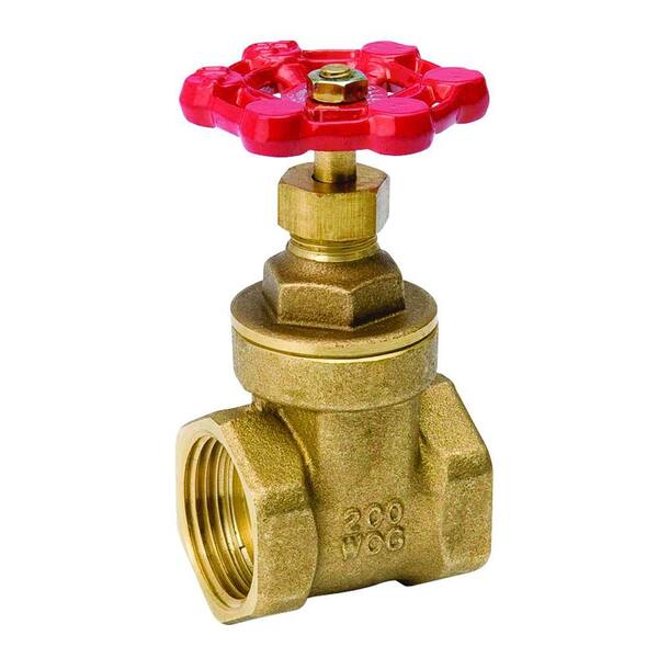 Everbilt 2 in. Brass Compact Pattern Threaded Gate Valve 100-408HC ...