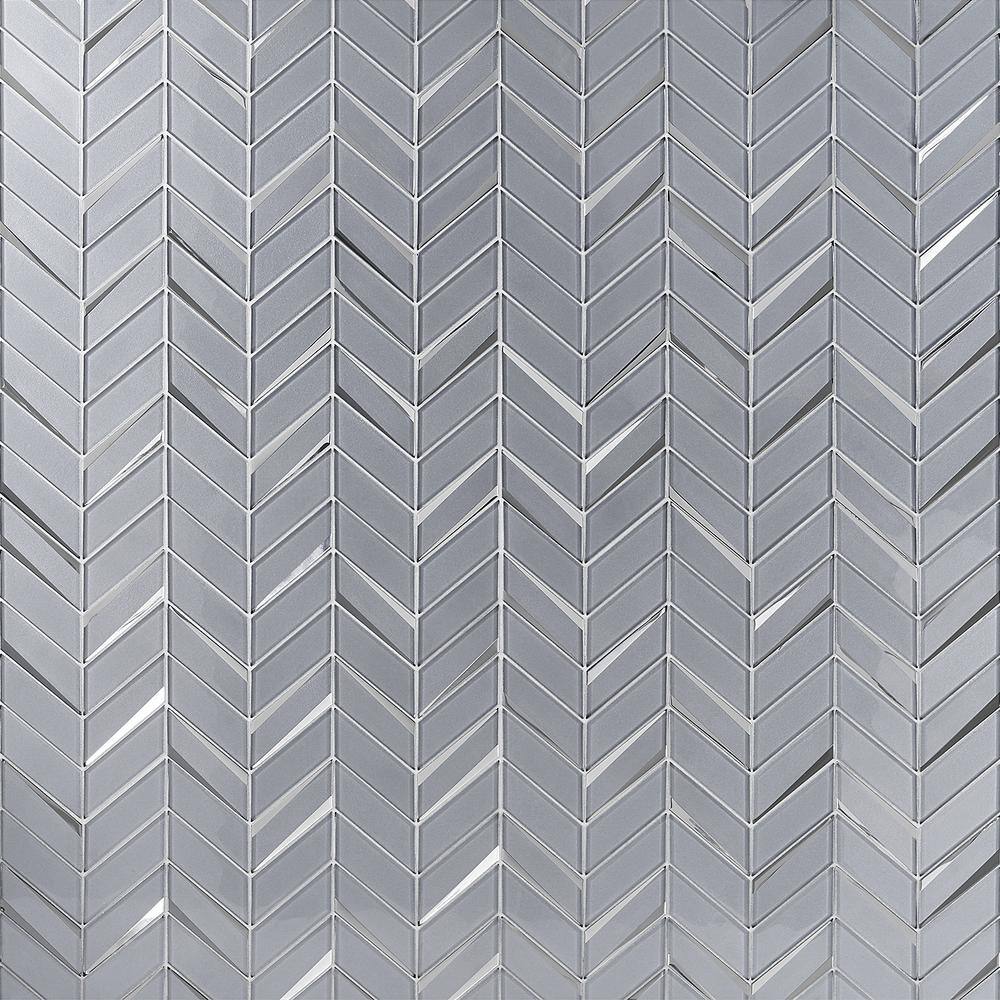 Ivy Hill Tile Mogo Paris 4 in. x 0.24 in. Polished Glass Wall Mosaic ...
