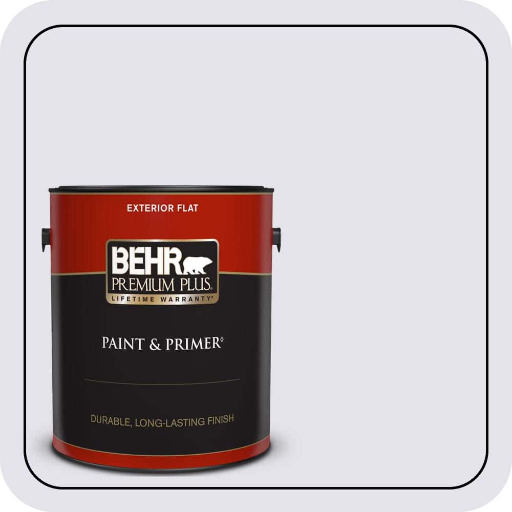 BEHR PREMIUM PLUS 1 gal. #PPU16-06 Lilac Mist Flat Exterior Paint ...