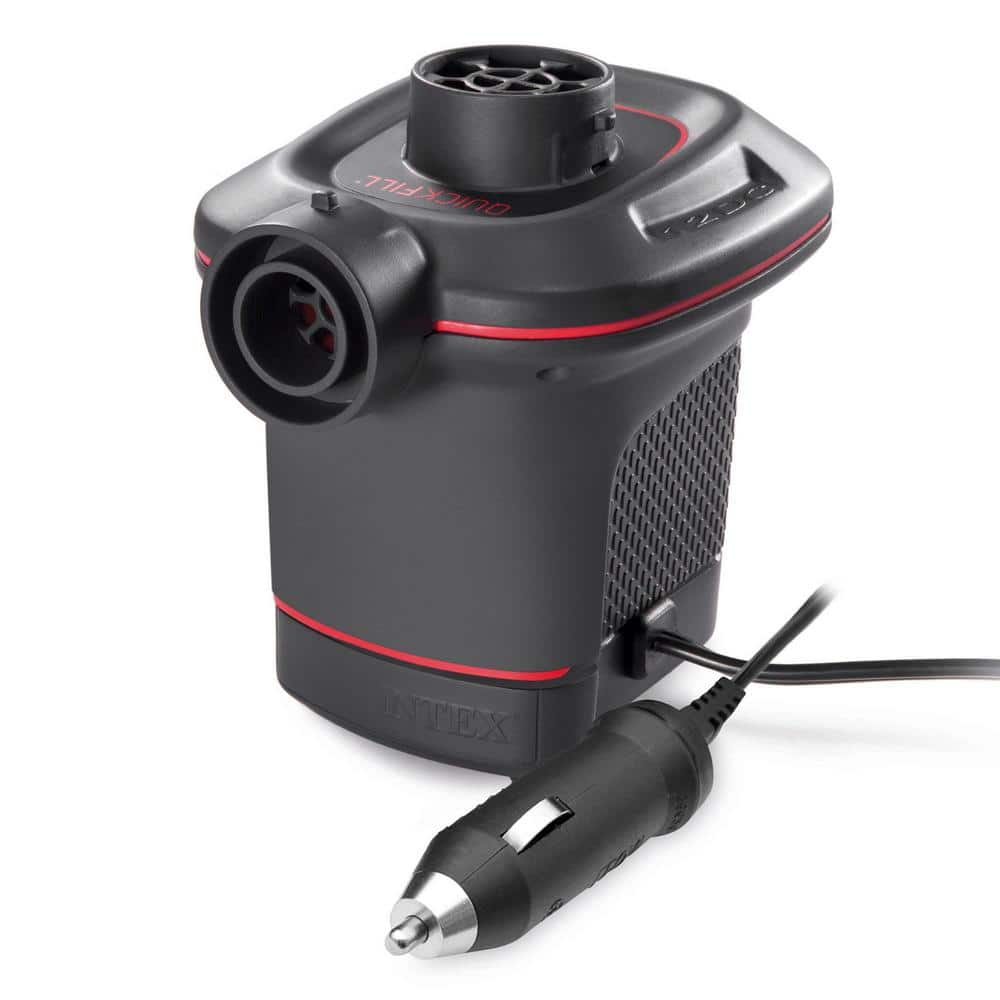 Intex 12-Volt Quick-Fill DC Car Electric 23 CFM Inflatable Float and ...