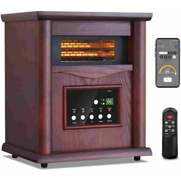 Nordic Hygge 1500-Watt Electric Fireplace Space Heater with 3s Fast ...
