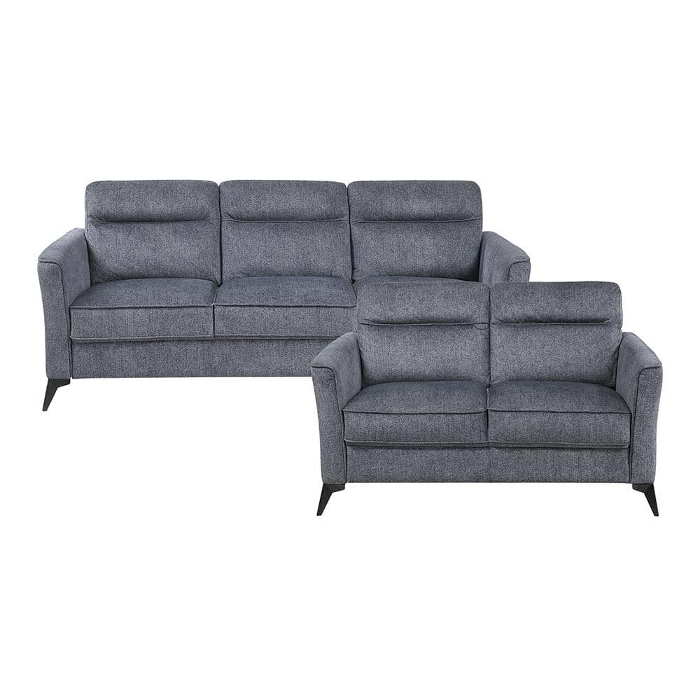 Lazzara Ellicott 79 in. W Straight Arm Microfiber Fabric Rectangle 2 ...