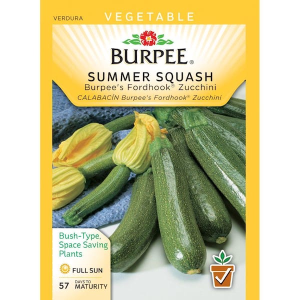 Burpee Summer Squash Fordhook Zucchini Seed 56085 - The Home Depot