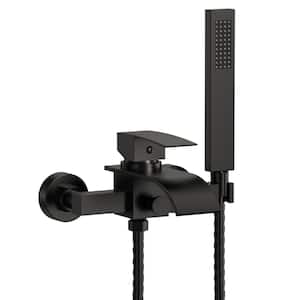 EVERSTEIN Simple 1 Handle 2-Spray Wall Mount Tub and Shower Faucet 2.5 ...
