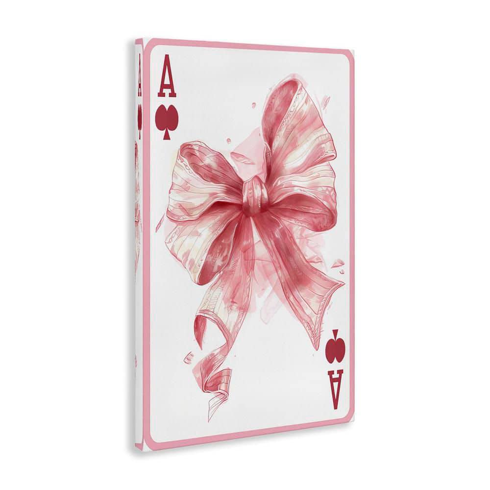 Stupell Industries Pastel Bow Playing Card by LSR Design Studio ...