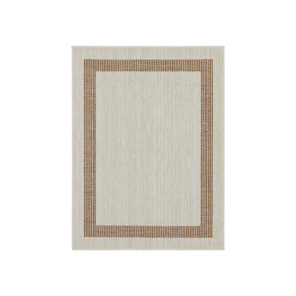 PLAYA RUG Azelia Ivory and Brick 2 ft. x 3 ft. Indoor/Outdoor Area Rug ...