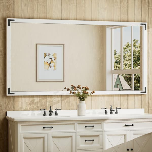Reviews for KeonJinn 72 in. W x 36 in. H Rectangular Rustic Wood Framed ...