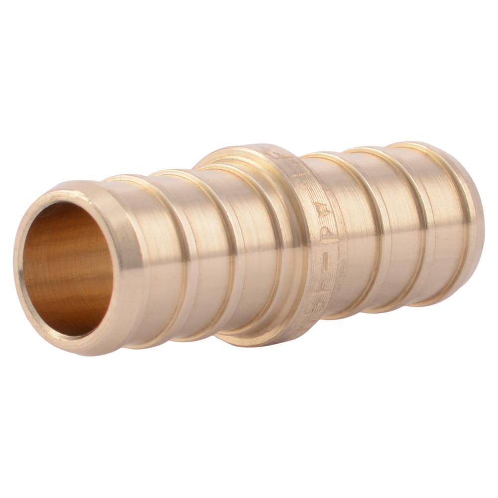 SharkBite 1/2 in. PEX Crimp Brass Coupling UC008LFZ - The Home Depot