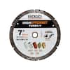 RIDGID TURBO-V 7 In. Turbo Rim Diamond Blade for Masonry High ...