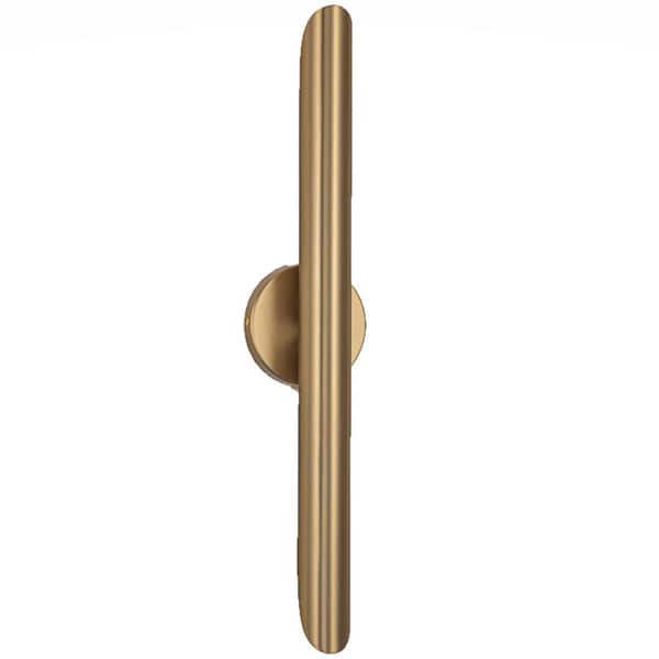 Rennnsan Eric 1-Light Gold Dimmable Modern Linear LED Wall Sconce ...