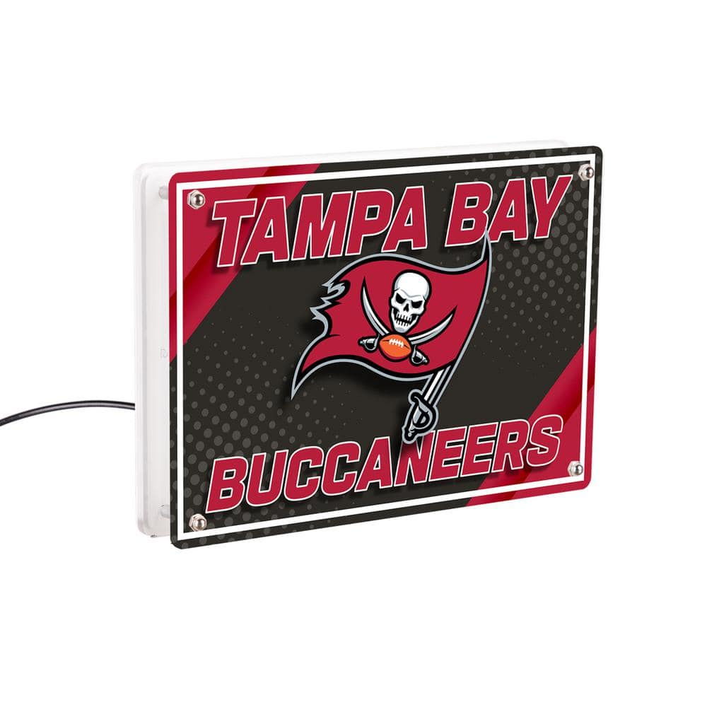 Evergreen Tampa Bay Buccaneers NFL Football Black Rectangle Desk Lite ...