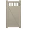 Weatherables Mason 3.7 ft. W x 6 ft. H Khaki Vinyl Privacy Fence Gate ...