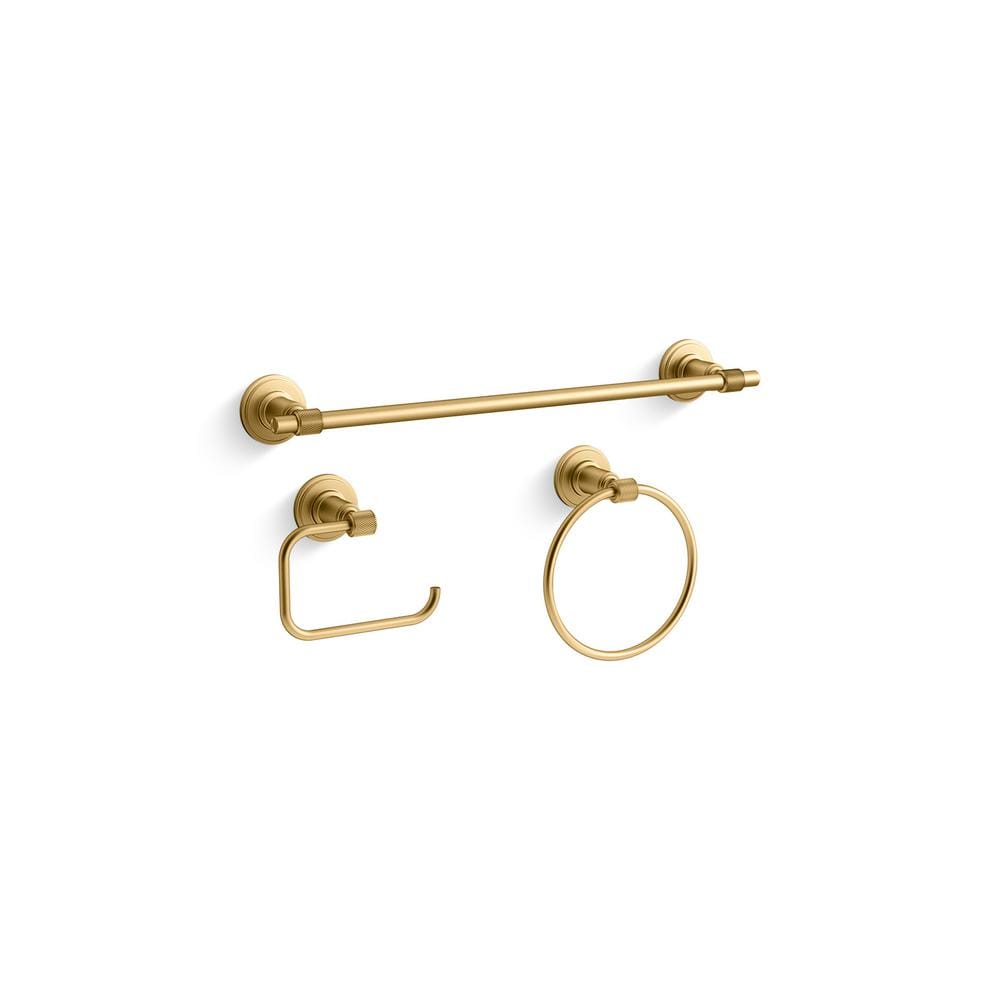 KOHLER Torrington 3-Piece Bath Hardware Set with Hand Towel Holder ...