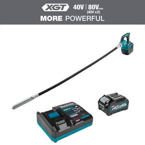 Makita 40V max XGT Brushless Cordless 8' Concrete Vibrator Kit (8.0Ah ...