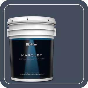 BEHR PREMIUM PLUS 8 oz. #S520-7 Night Flight Flat Interior/Exterior ...