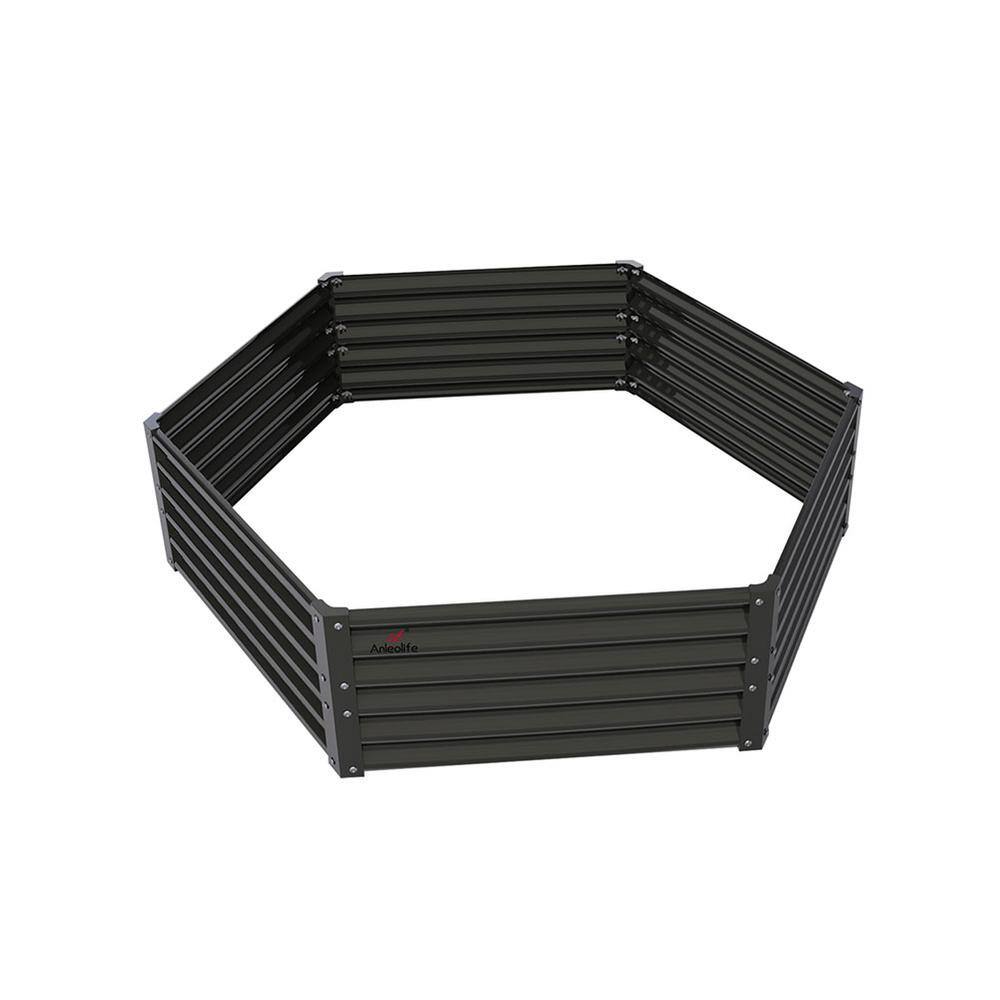 Sudzendf 70 in. x 60 in. x 18 in. Gray Hexagon Anti-Rust Galvanized ...
