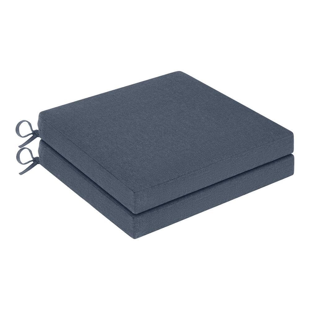 Hampton Bay Spring Haven 18 in. x 18 in. CushionGuard Contoured Outdoor ...