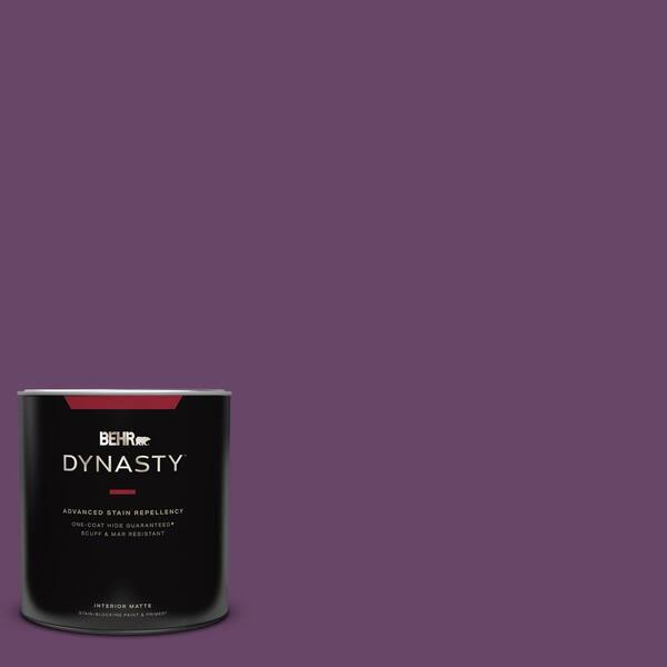 BEHR DYNASTY 1 qt. #P100-7 Sultana Matte Interior Stain-Blocking Paint ...