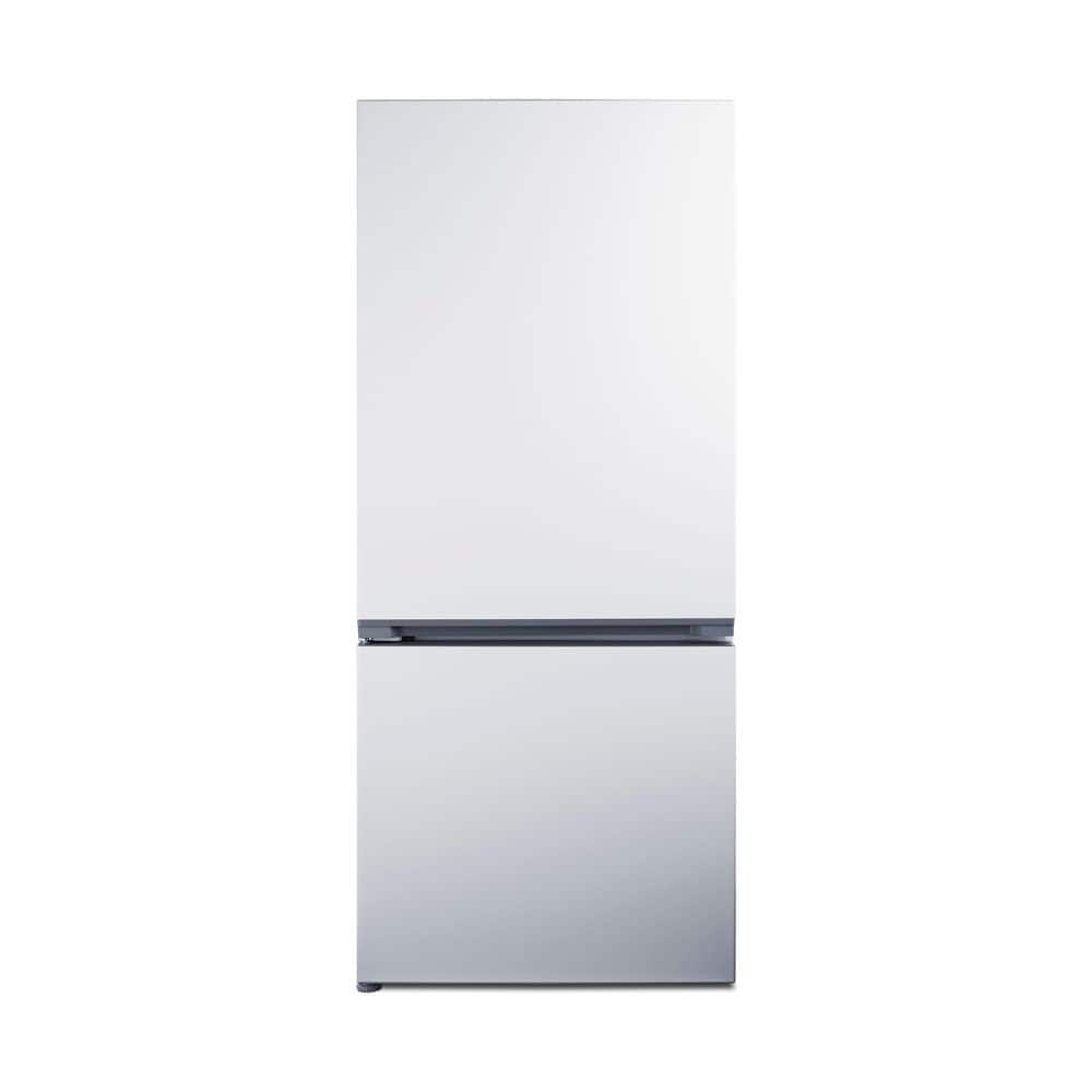 Summit Appliance 30 in. W 16.1 cu. ft. Bottom Freezer Refrigerator in ...