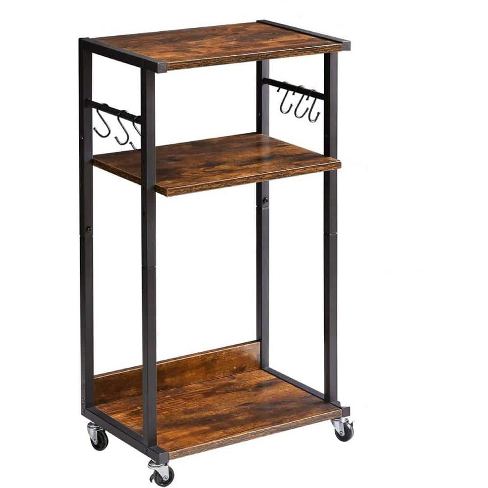 Yichuhaoxi CPU & Printer Stand, 3-Tier Printer Cart with Adjustable ...