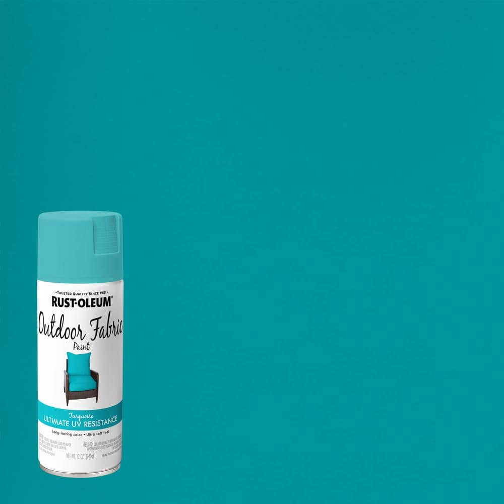 Rust-Oleum Specialty 12 oz. Turquoise Outdoor Fabric Spray Paint (Case ...