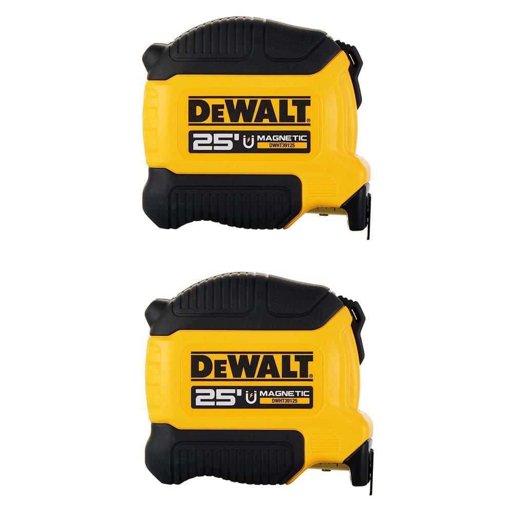 DEWALT 25 ft. Magnetic Tape Measure (2-Pack) DWHT78325NRBT - The Home Depot