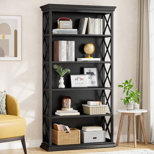TRIBESIGNS WAY TO ORIGIN 70.9 in. Tall Black Engineered Wood TRIBESIGNS WAY TO ORIGIN 70.9 in. Tall Black Engineered Wood