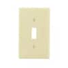Leviton 1-Gang Ivory Toggle Nylon Standard Wall Plate (1-Pack) 80701-I ...