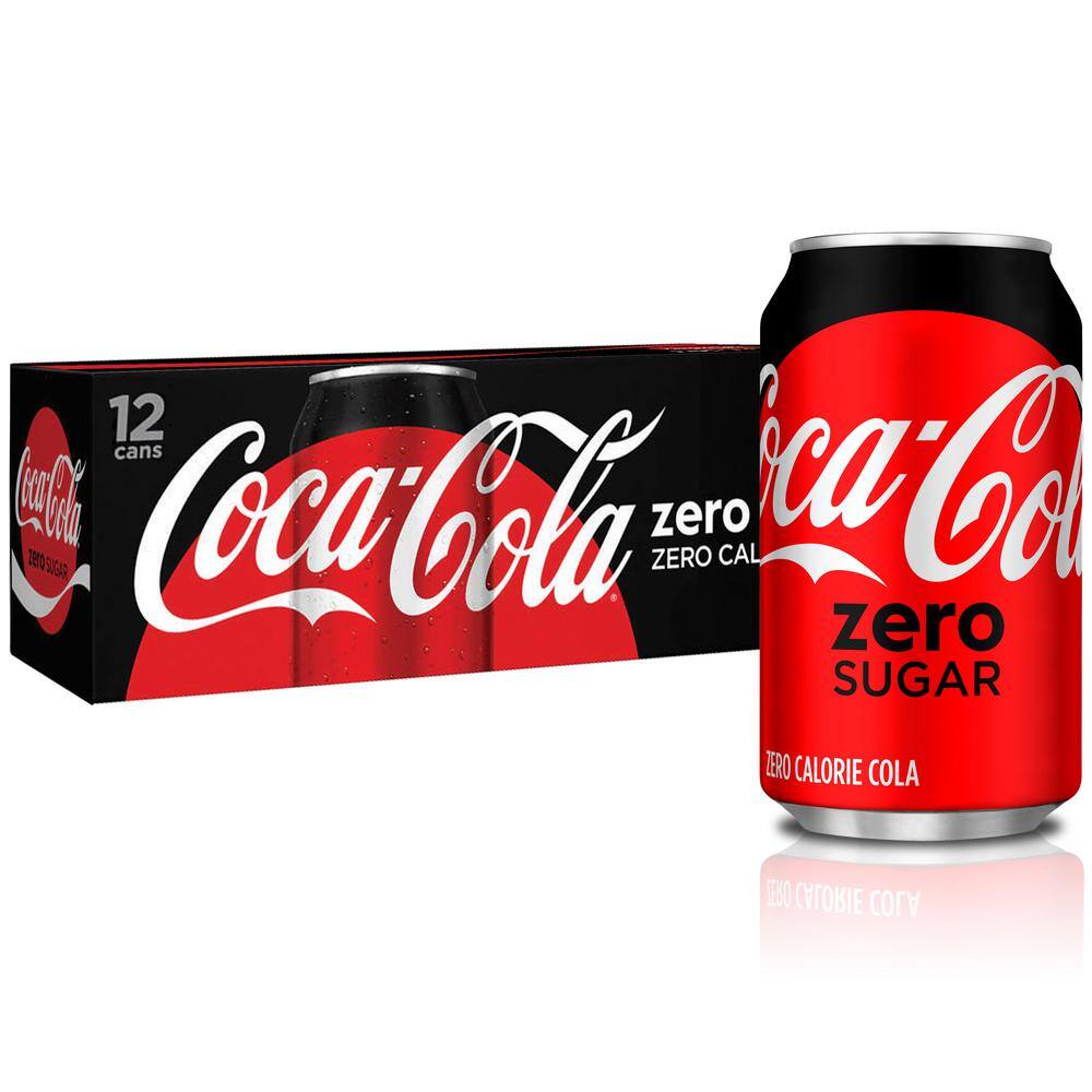 Coke Zero Sugar Soda Soft Drink 12 Fl Oz 24 Pack