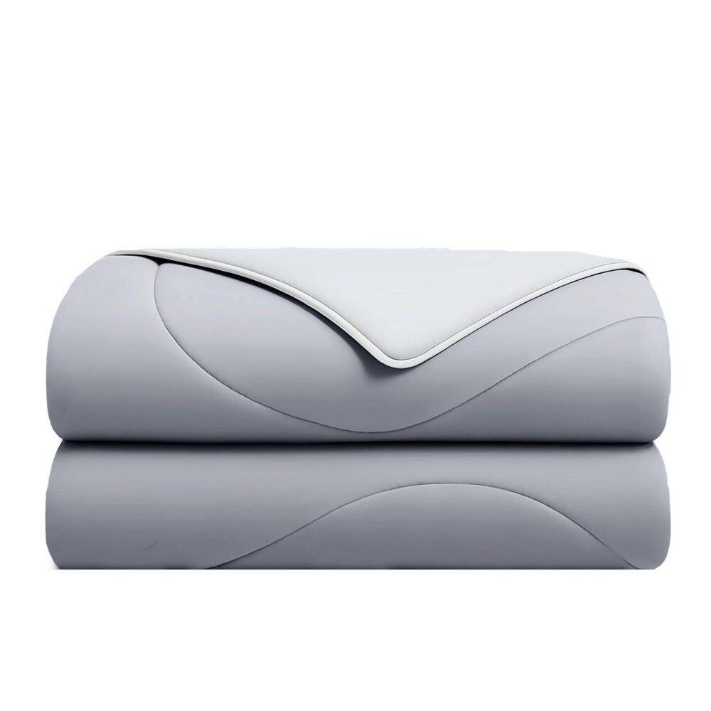 Afoxsos Gray Cooling Comforter Queen Size, Lightweight Breathable ...