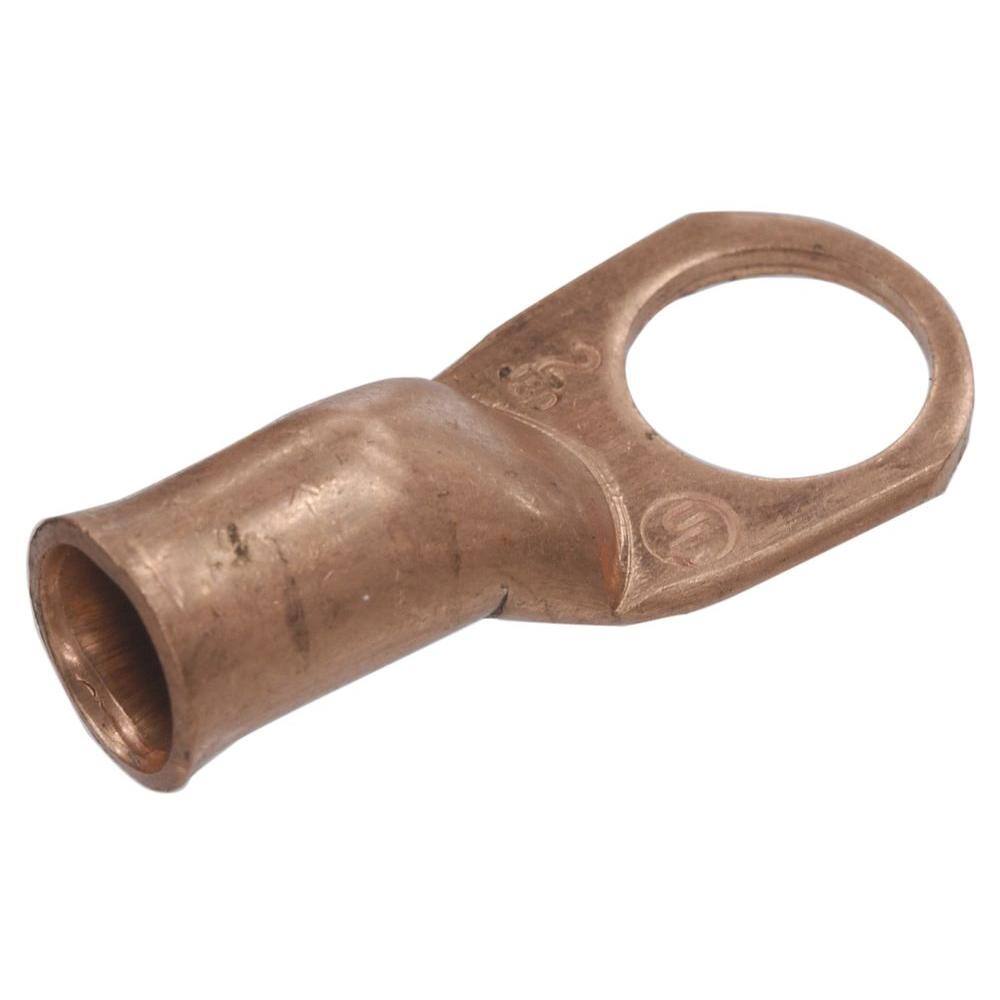 Hillman 1-Gauge 1/2 Stud Copper Lugs 883238 - The Home Depot