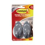 Command Medium Graphite Terrace Hook (6-Piece per Pack) 17086GES - The ...