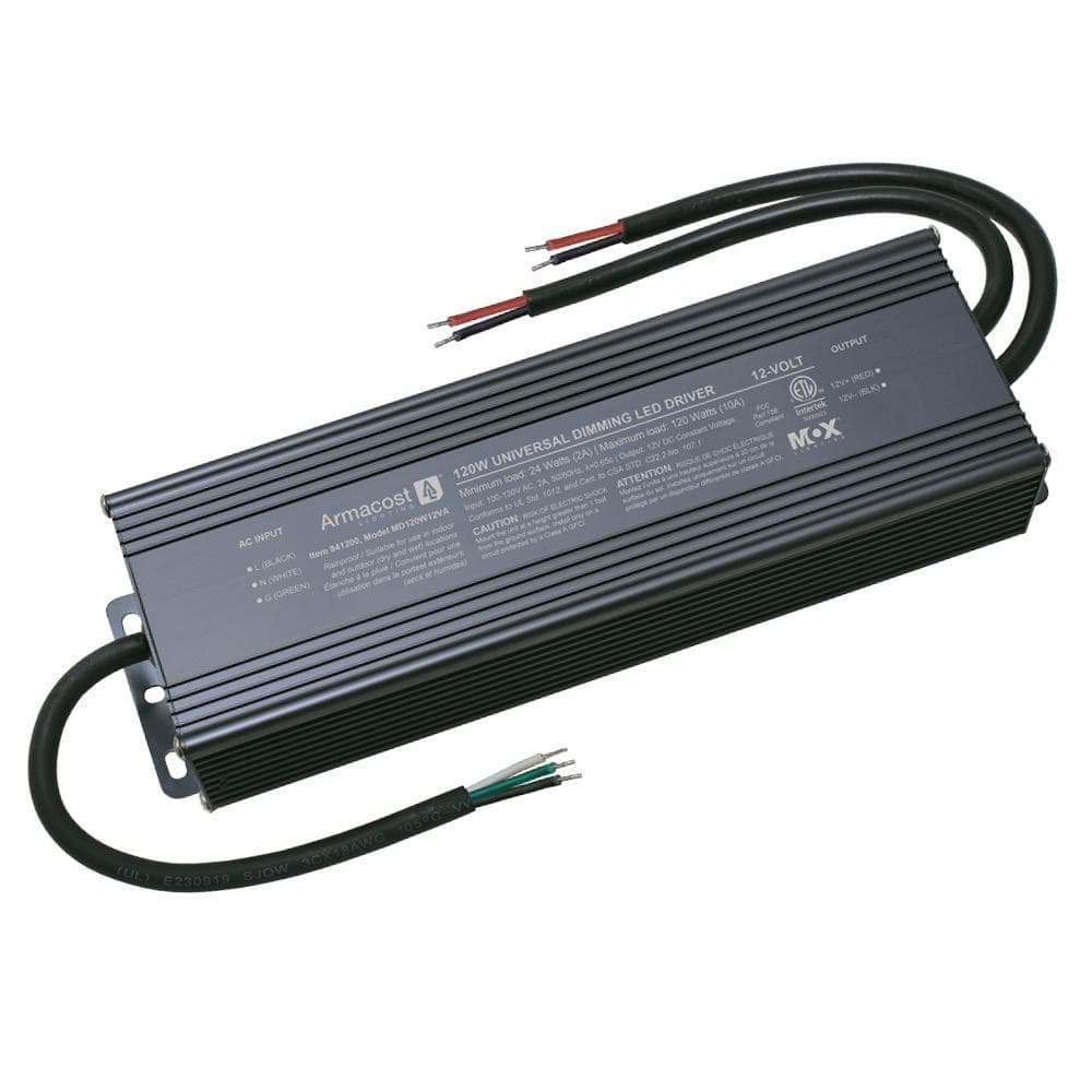 Armacost Lighting Universal Black Dimmable Driver 12-Volt DC, 120-Watt ...
