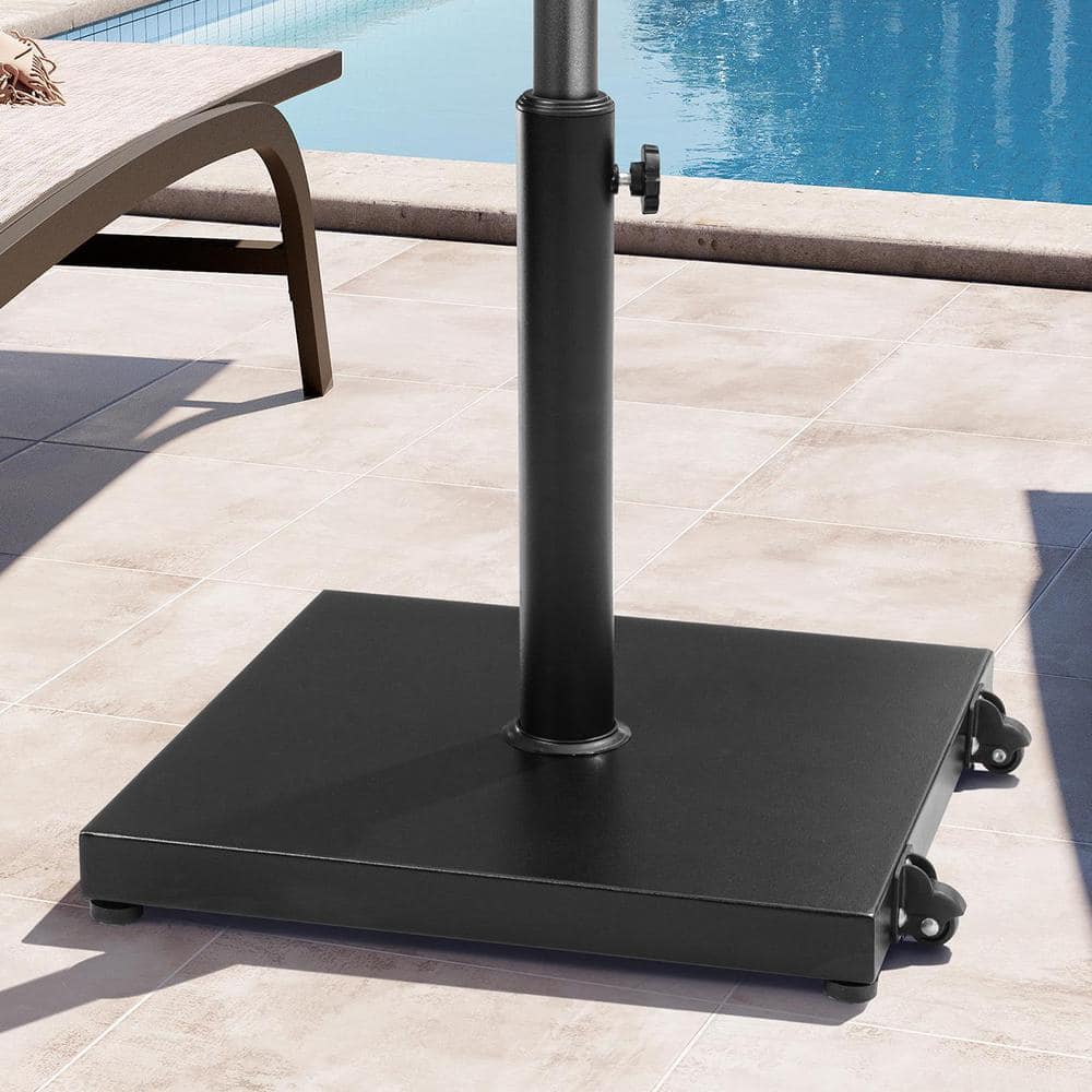 Crestlive Products 40 lbs. Concrete Patio Umbrella Base in Black With ...