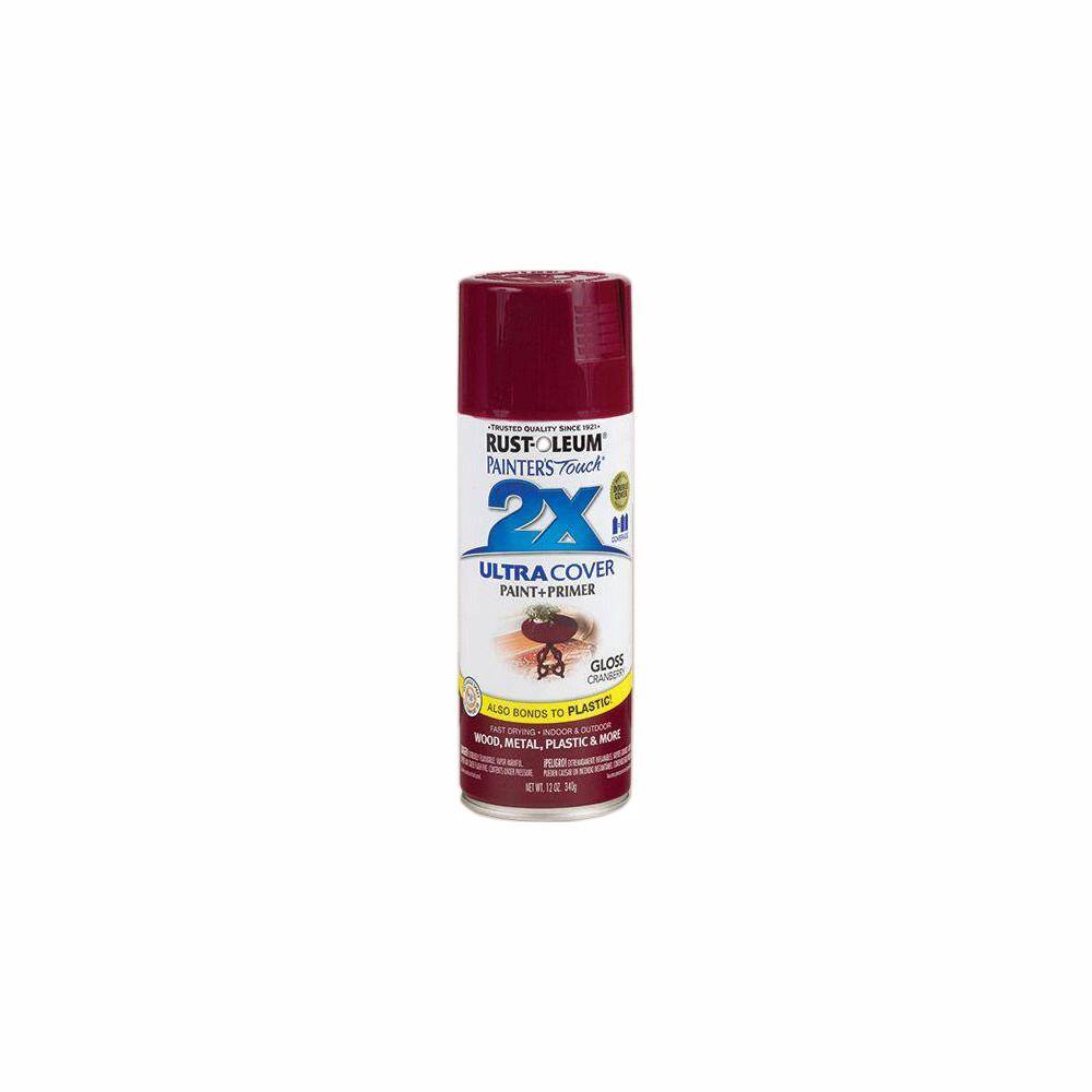 Rust-Oleum Painter's Touch 2X 12 oz. Cranberry Gloss General Purpose ...