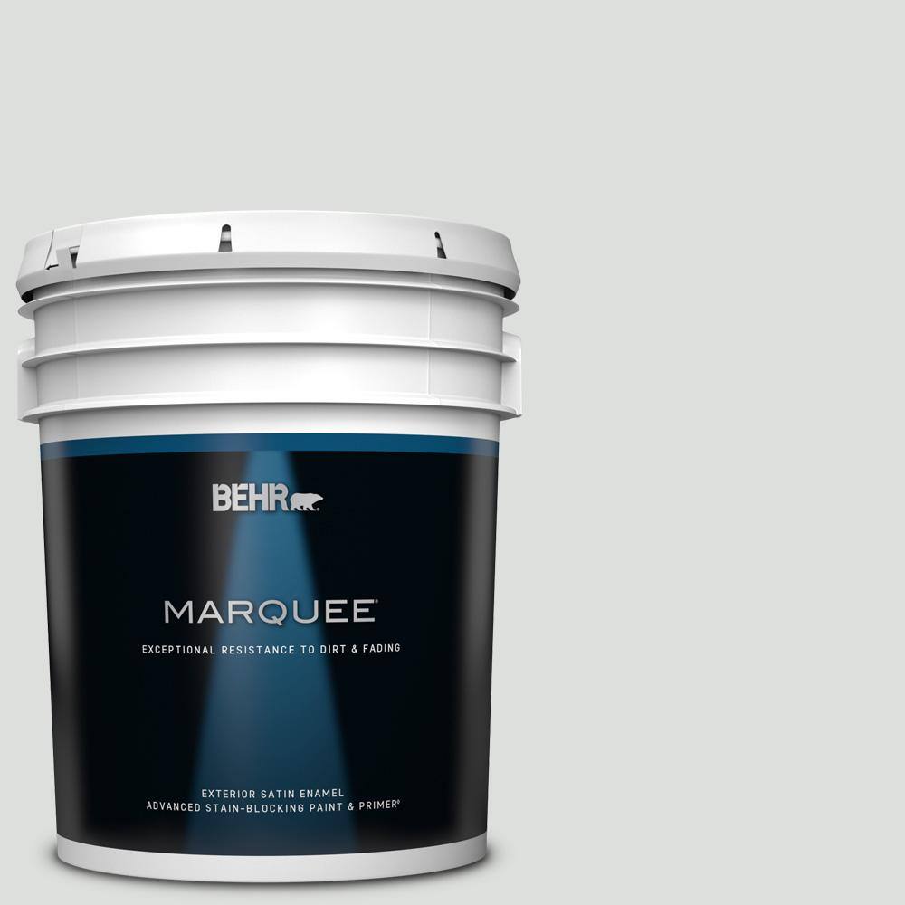 BEHR MARQUEE 5 gal. #720E-1 Reflecting Pool Satin Enamel Exterior Paint ...